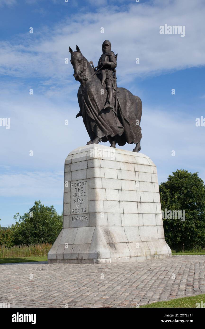 The Robert the Bruce statue at Bannockburn, Stirling, Scotland in the ...