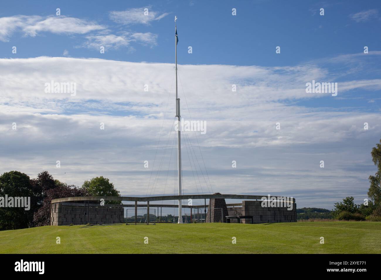 The historic site of the Battle of Bannockburn, Stirling, Scotland in ...