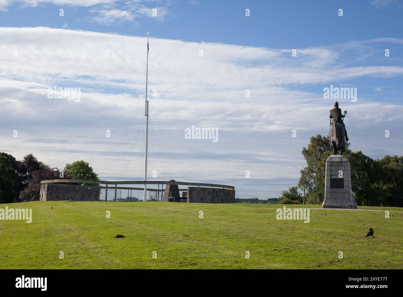 The historic site of the Battle of Bannockburn, Stirling, Scotland in ...