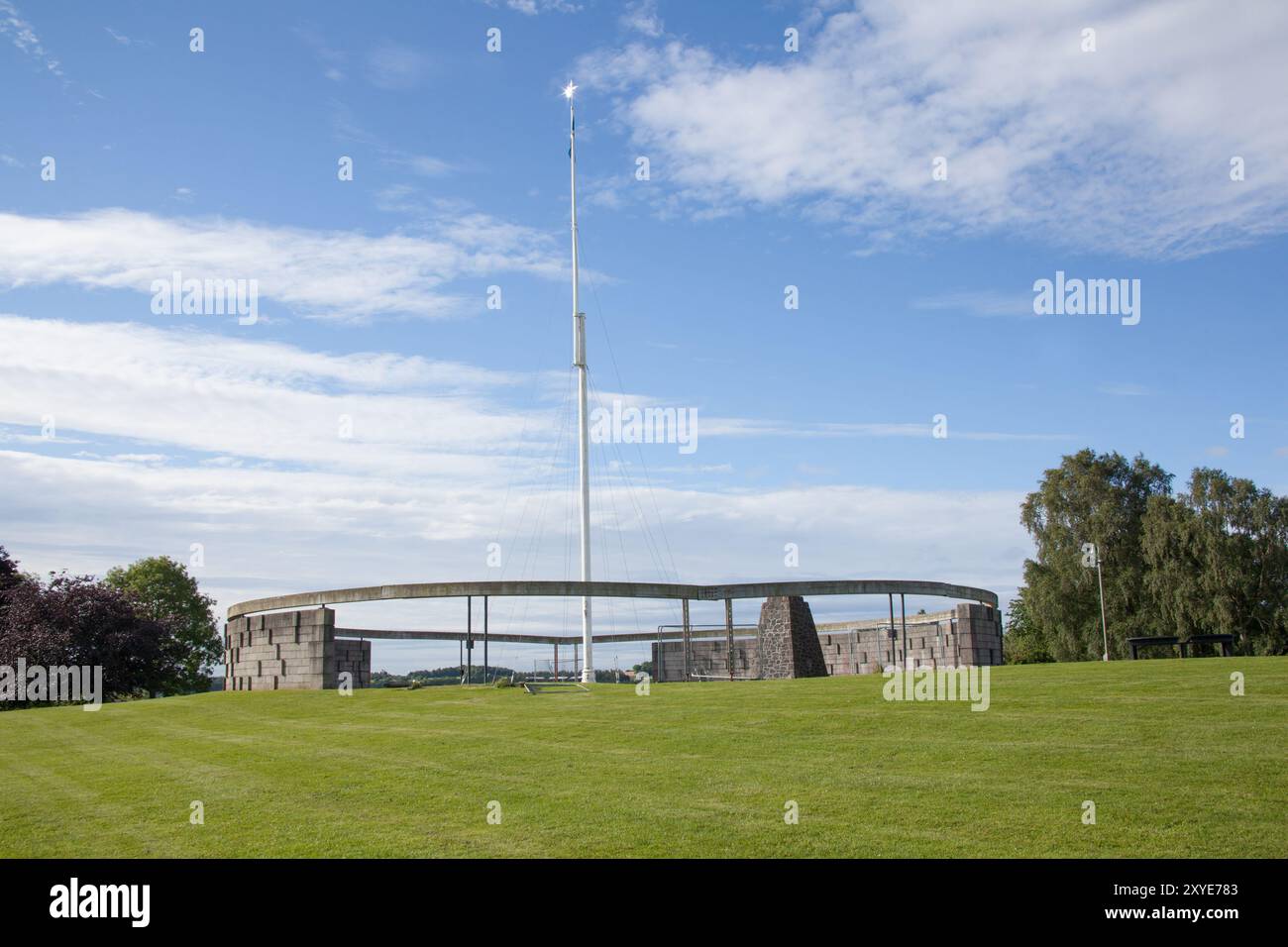 The historic site of the Battle of Bannockburn, Stirling, Scotland in ...