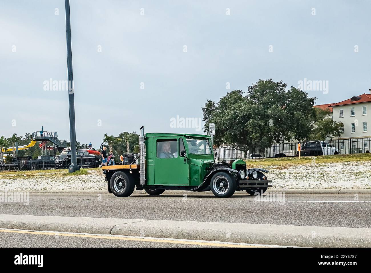 Gulfport, MS - October 05, 2023: Wide angle front corner view of a ...