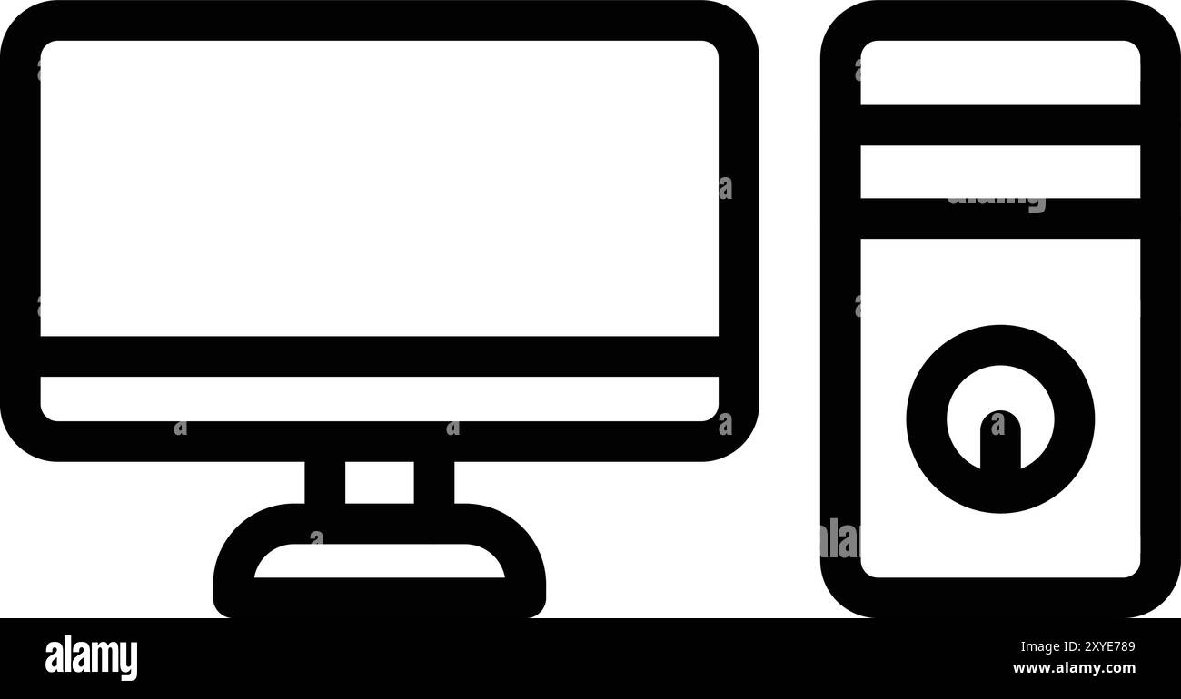 Pc logo design Black and White Stock Photos & Images - Alamy