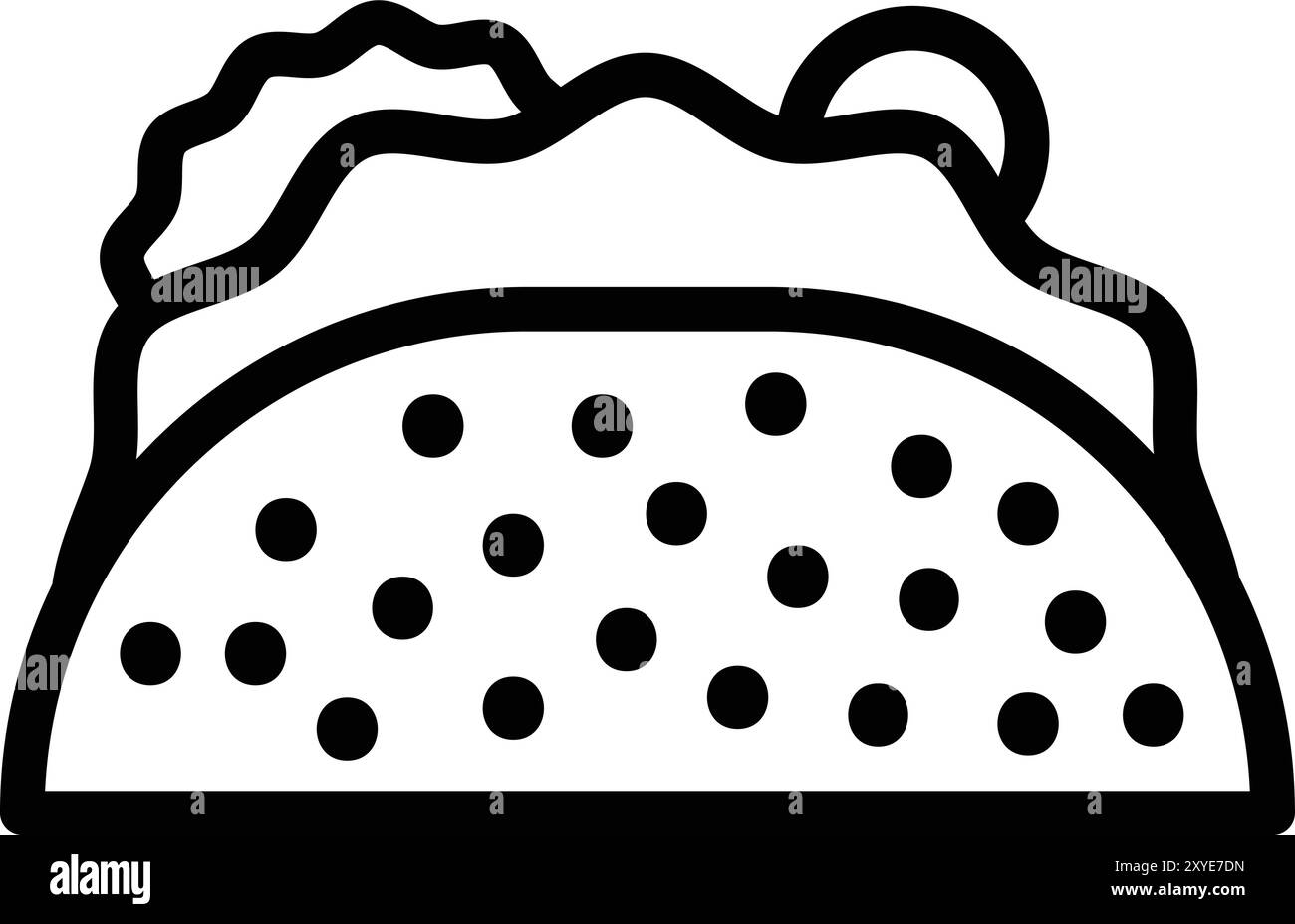 Taco Vector Icon Design Illustration Stock Vector Image & Art - Alamy