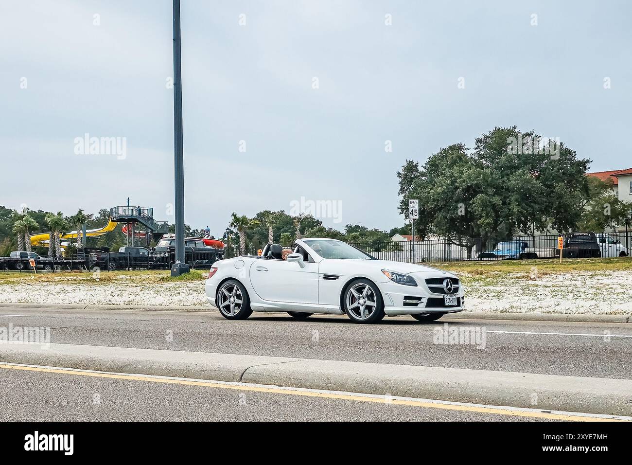 Gulfport, MS - October 05, 2023: Wide angle front corner view of a 2015 ...