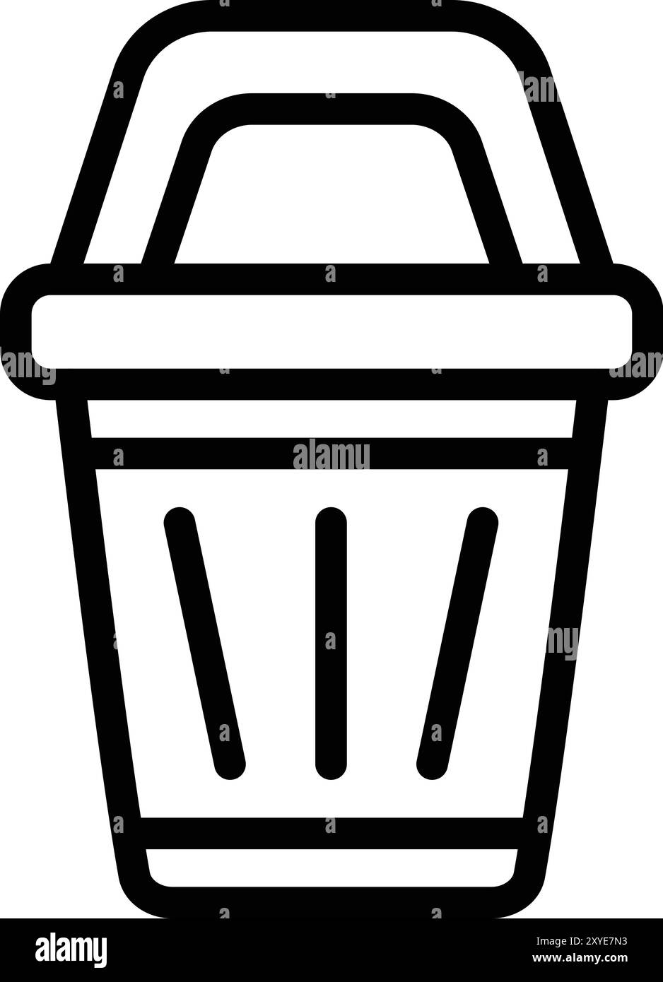 Bin Vector Icon Design Illustration Stock Vector Image & Art - Alamy
