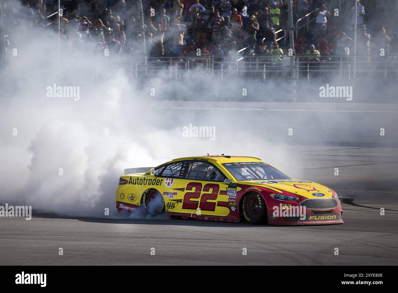 Joey logano win flag hi-res stock photography and images - Alamy