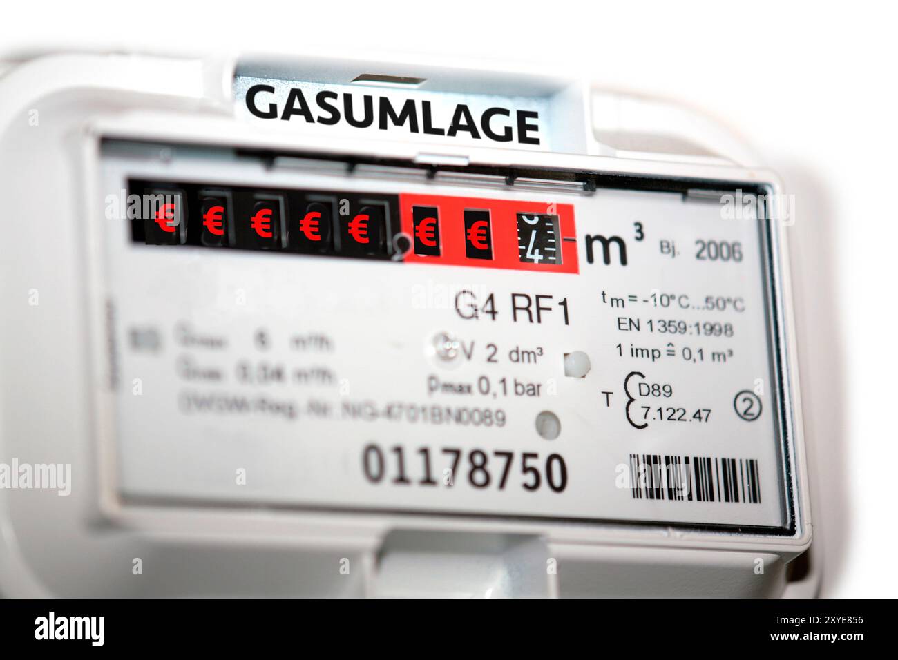 Unknown costs for the gas levy Stock Photo - Alamy