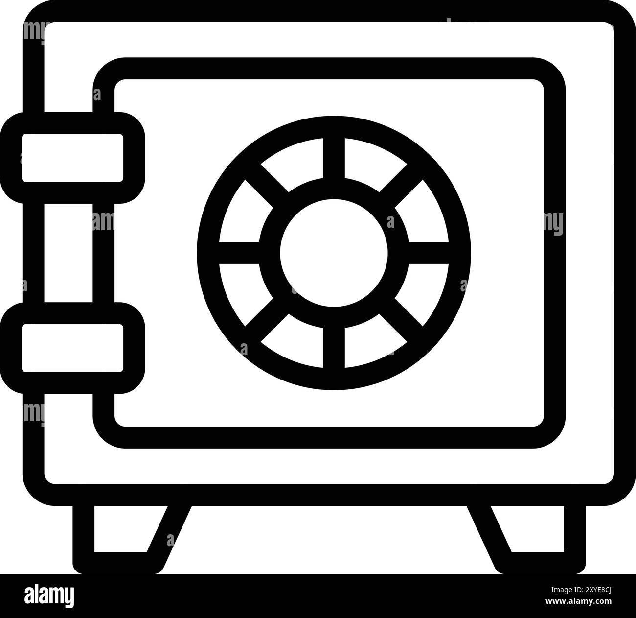 Safe Box Vector Icon Design Illustration Stock Vector Image & Art - Alamy