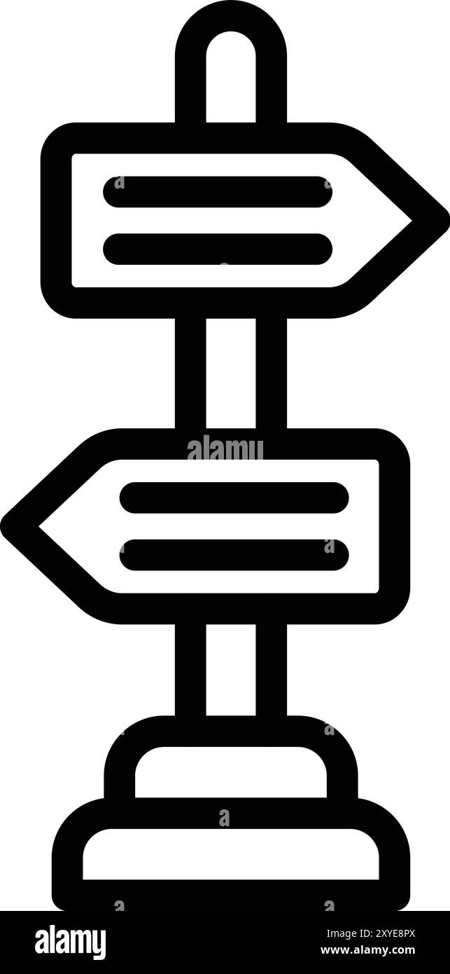 Road direction vector vectors hi-res stock photography and images - Alamy
