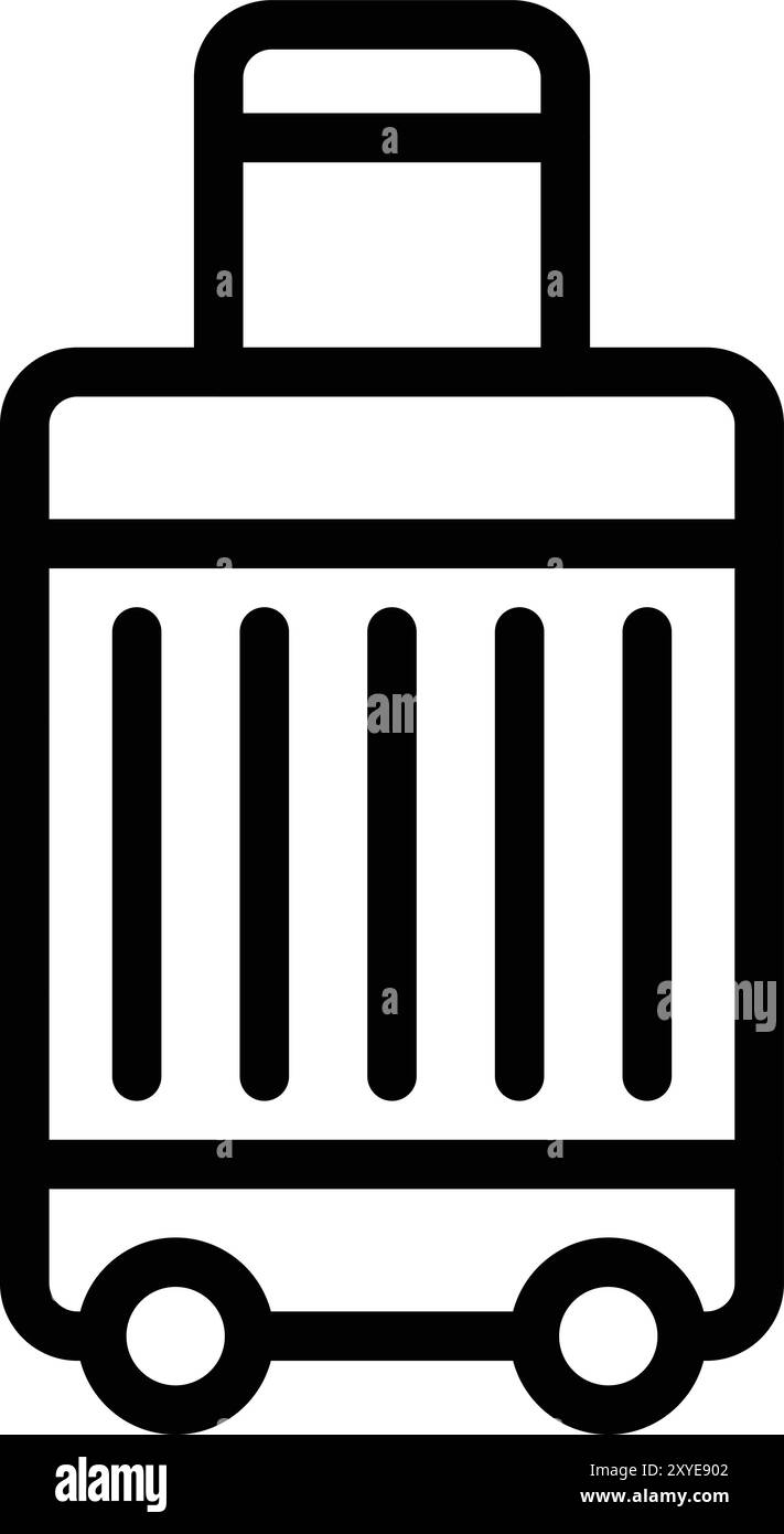 Stylish luggage vector vectors hi-res stock photography and images - Alamy