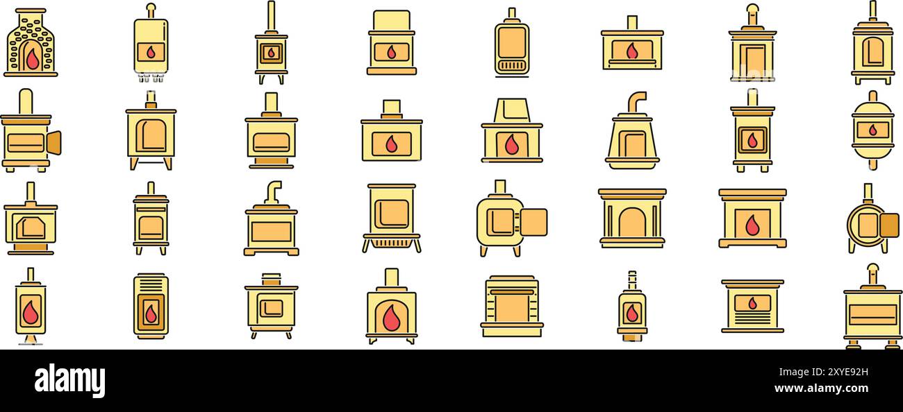 Collection of wood burning stoves for home heating providing warmth and ...