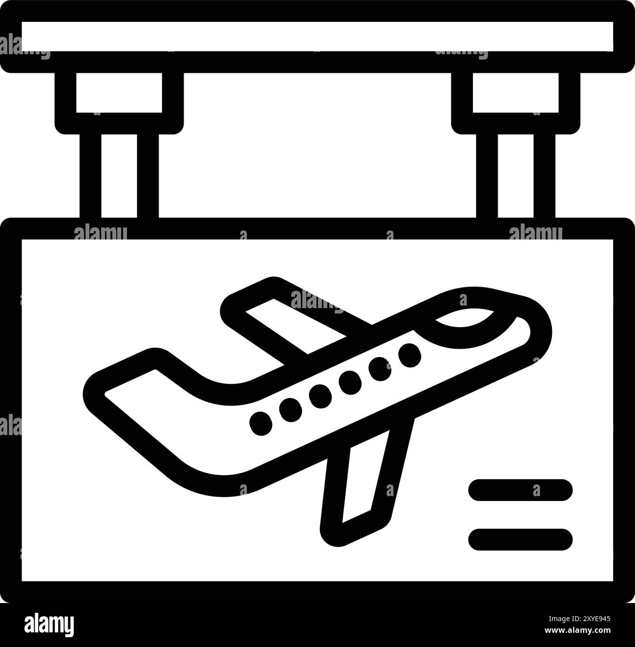 Boarding Gate Vector Icon Design Illustration Stock Vector Image & Art ...