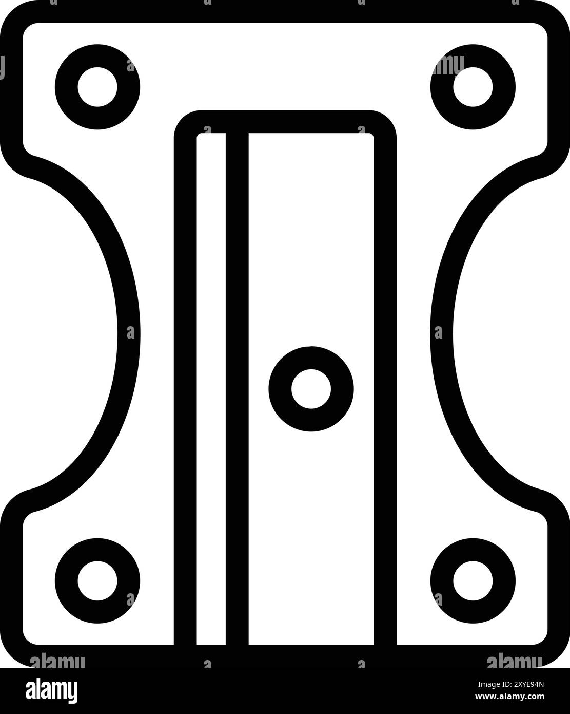 Pencil Sharpener Vector Icon Design Illustration Stock Vector Image ...