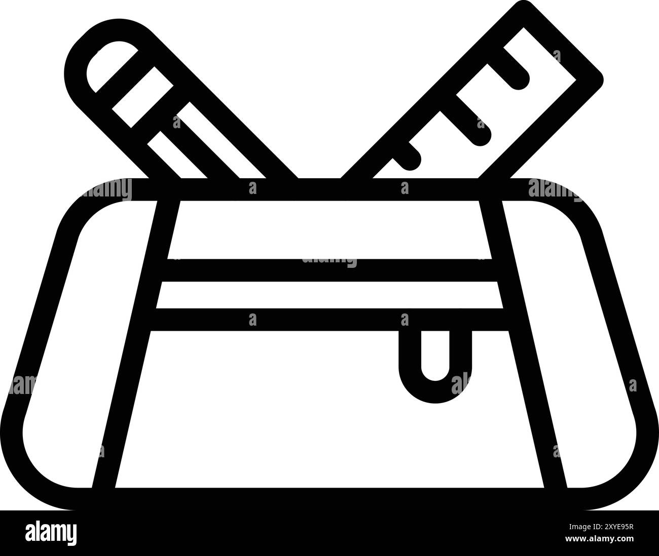 Pencilcase pencil case Stock Vector Images - Alamy