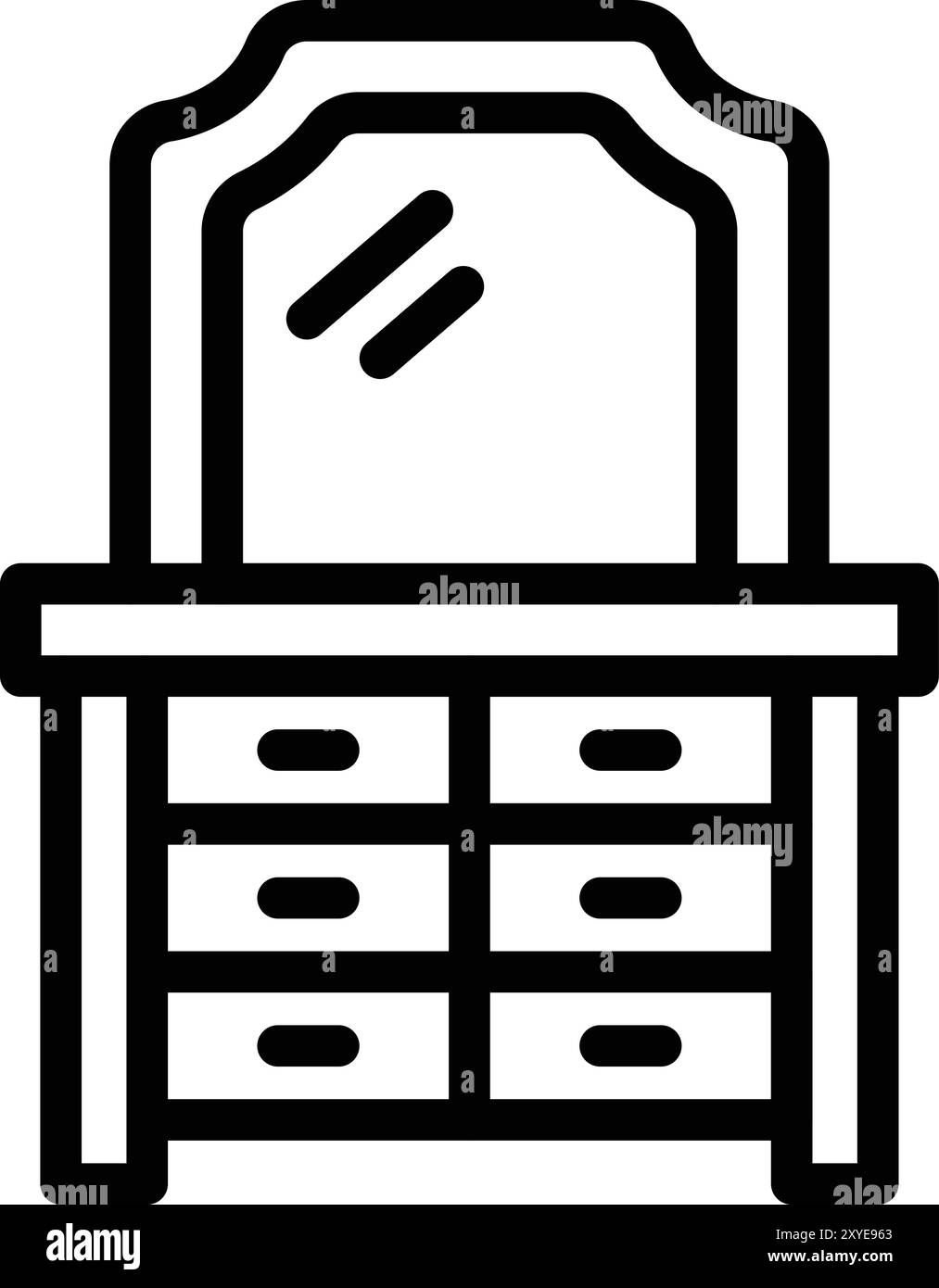 Dressing table clipart Black and White Stock Photos & Images - Alamy