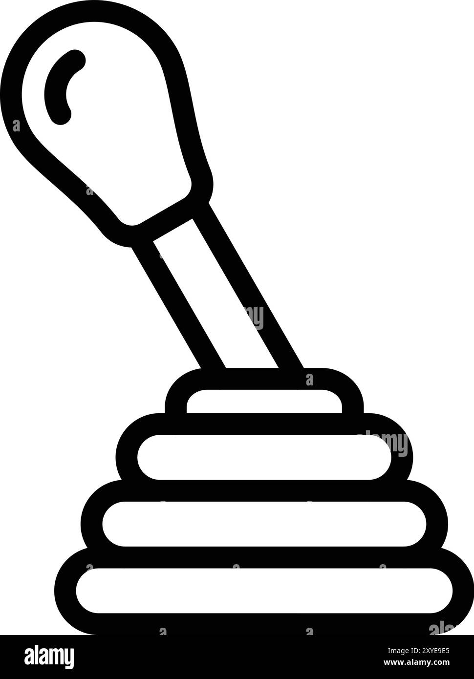 Gear stick Vector Icon Design Illustration Stock Vector Image & Art - Alamy