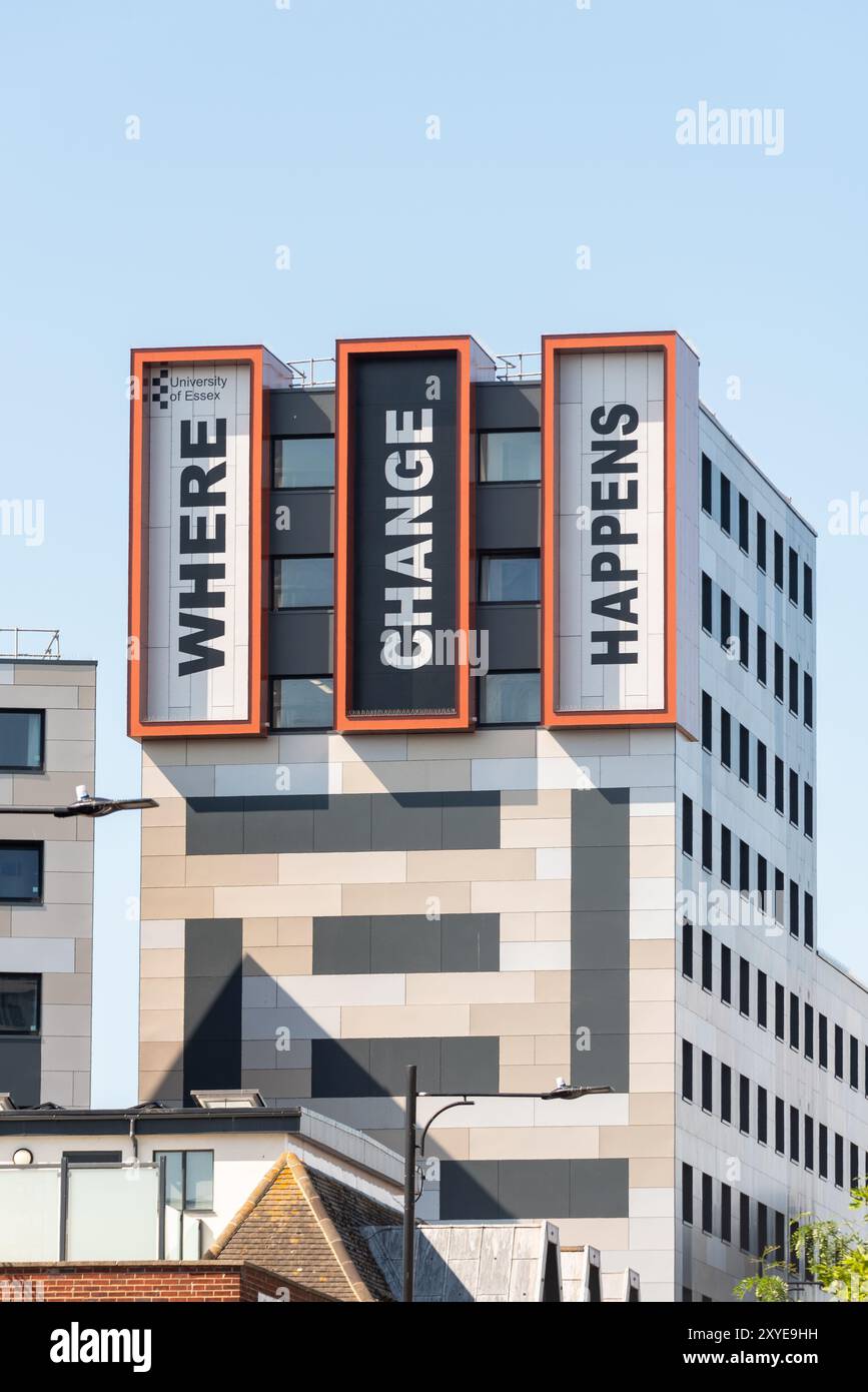 Unveiled new cladding which replaced colourful HPL fire risk cladding ...