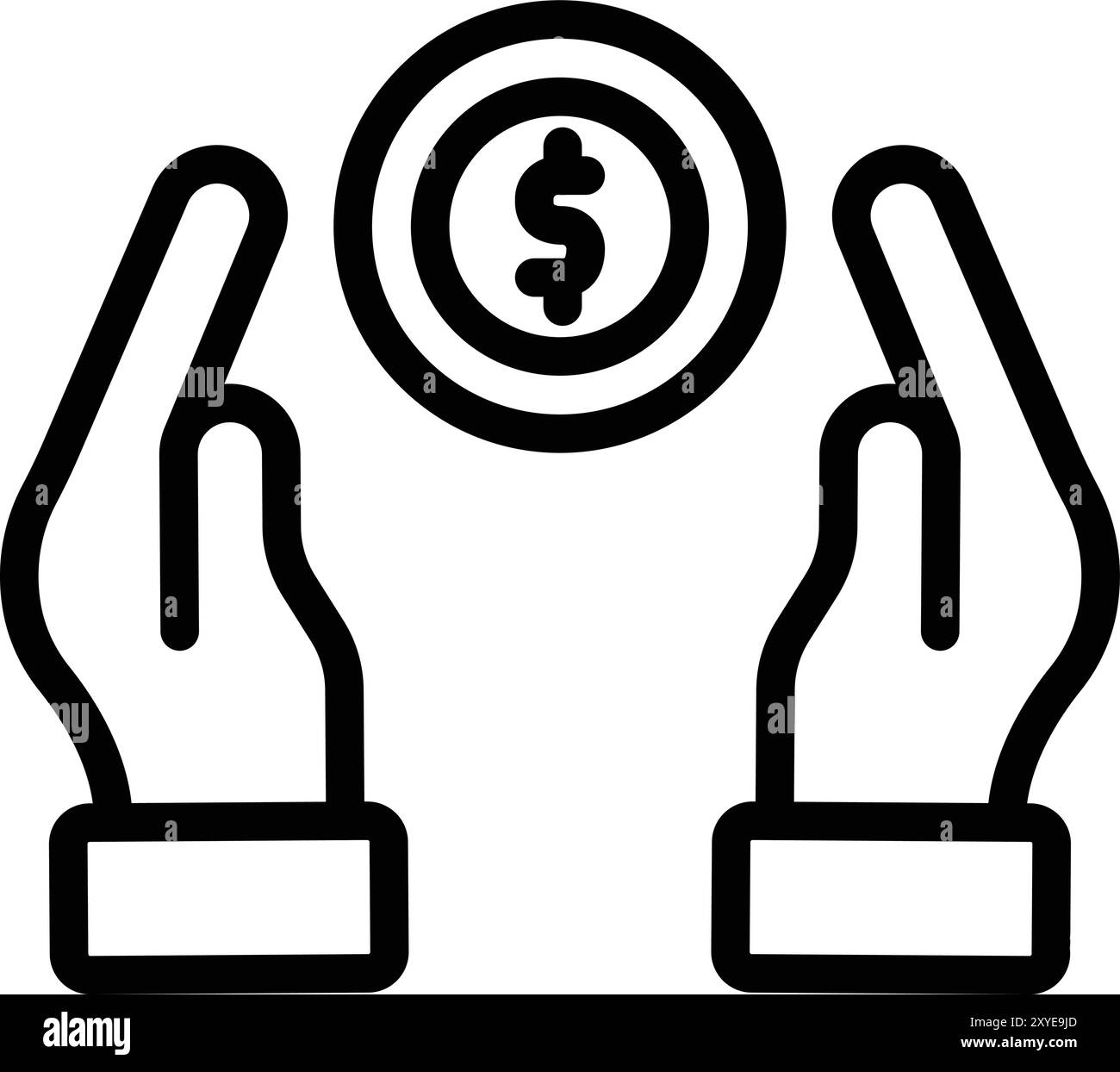 Dollar sign pixel perfect Stock Vector Images - Alamy