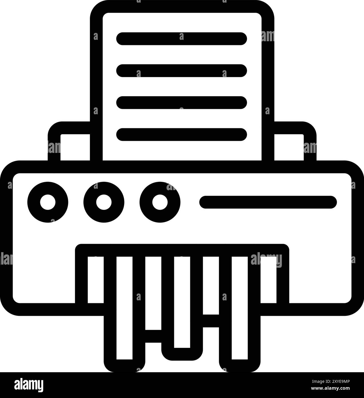 Paper shredder vector Stock Vector Images - Alamy