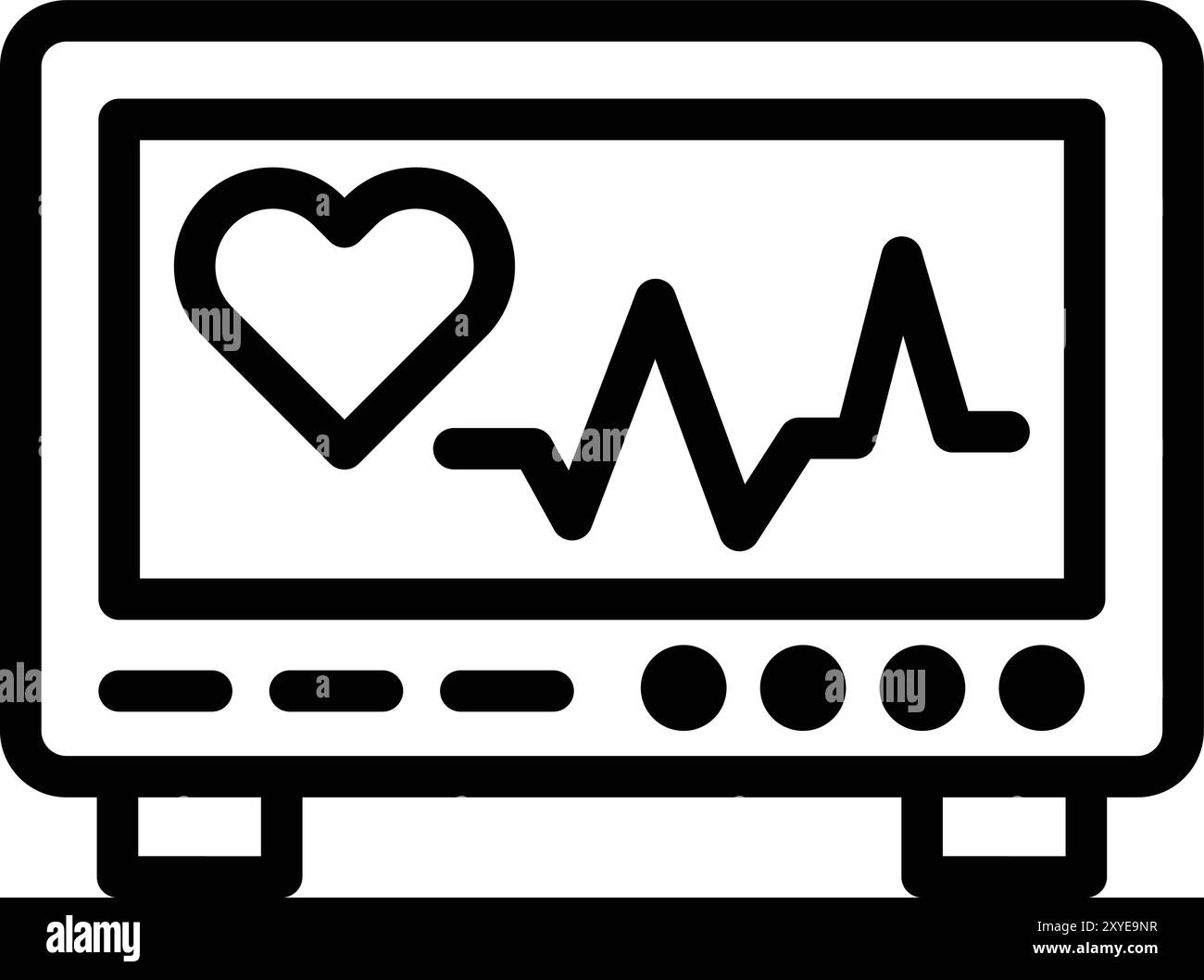 Cardiogram icon collection Black and White Stock Photos & Images - Alamy