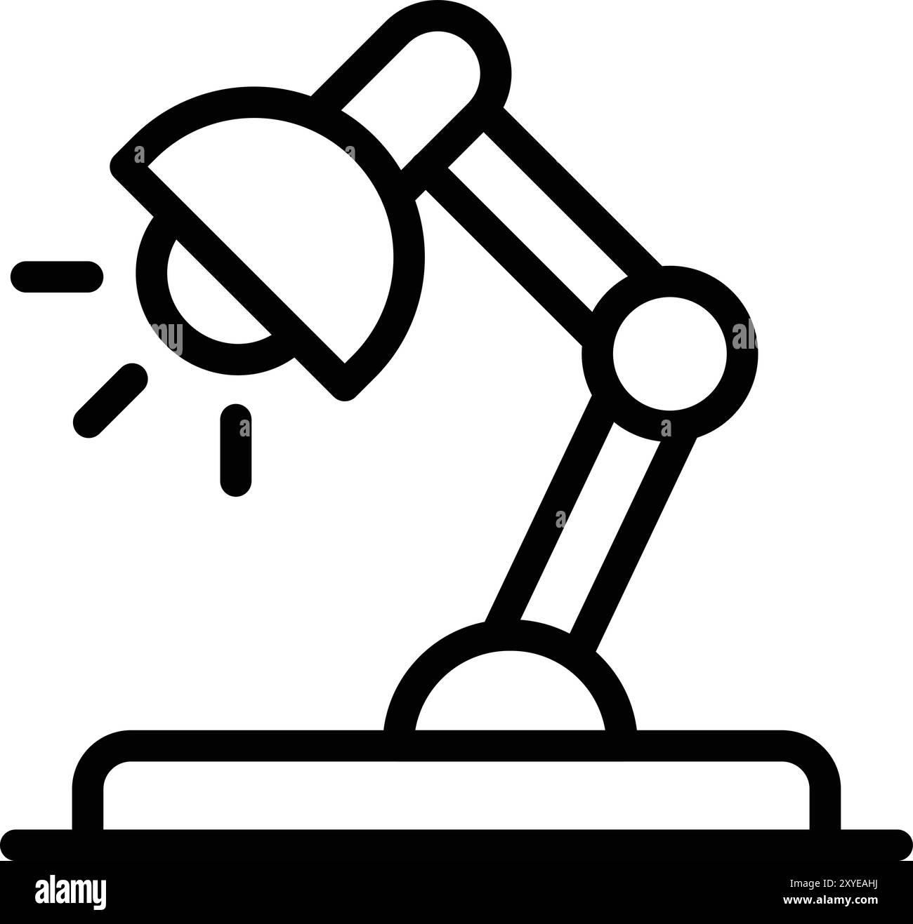 Desk lamp icon simple Black and White Stock Photos & Images - Alamy