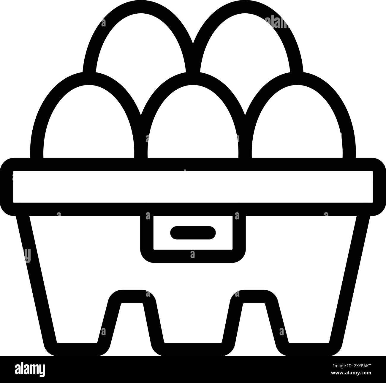 Egg vector image Black and White Stock Photos & Images - Alamy