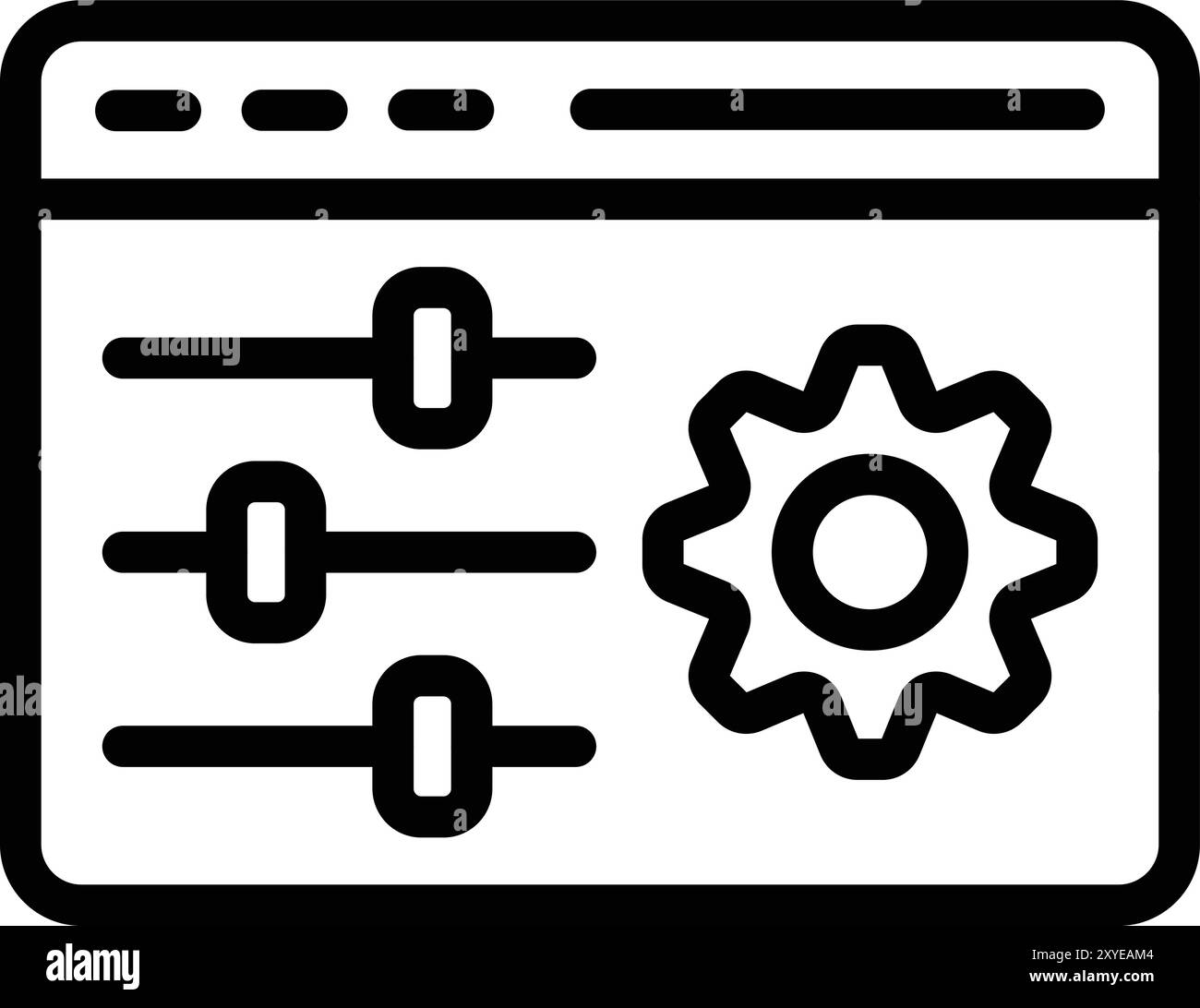 Configuration vector vectors hi-res stock photography and images - Alamy