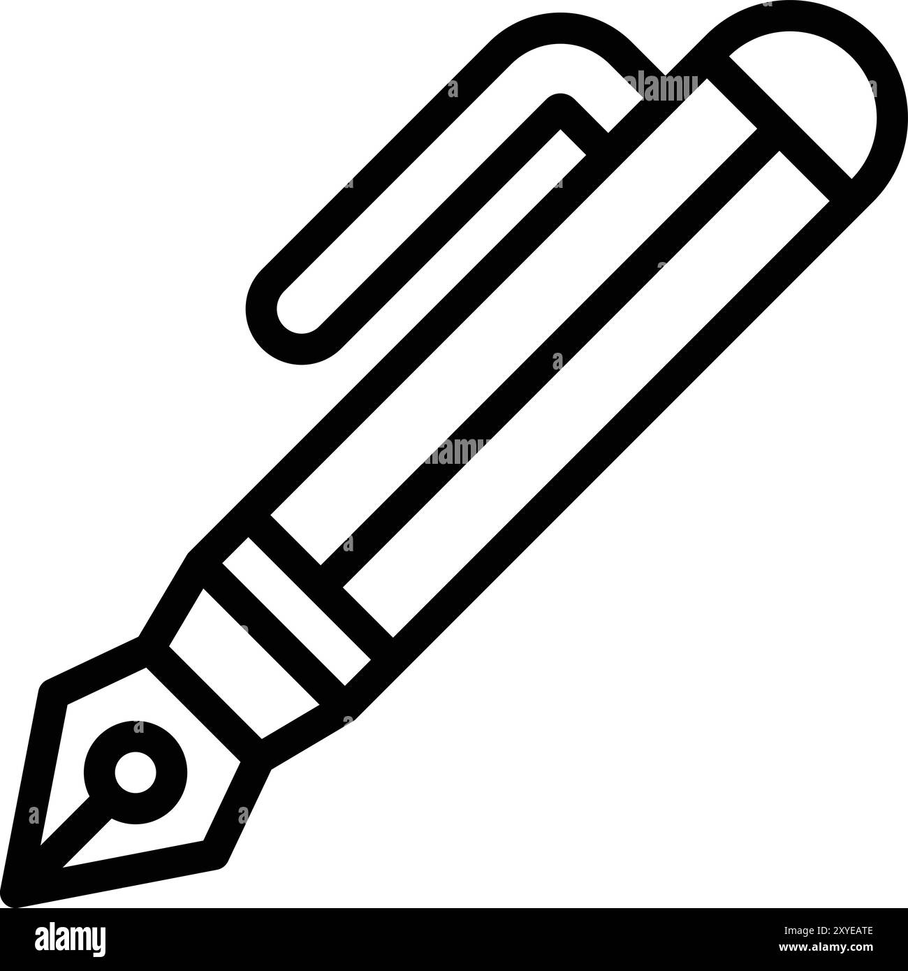 Pen drawing vector vectors Cut Out Stock Images & Pictures - Alamy