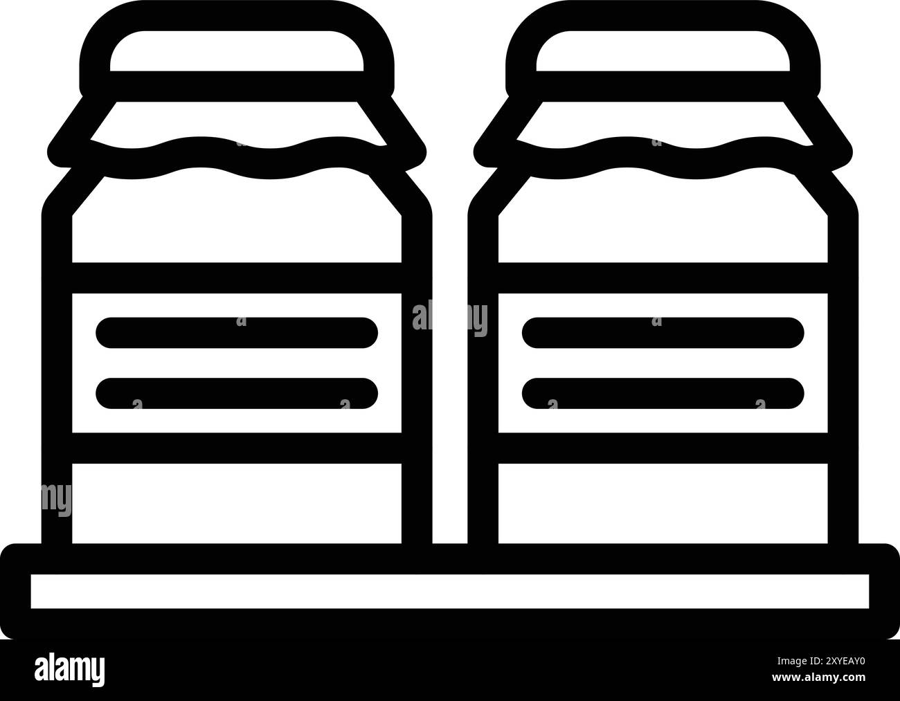 Stylish jars Stock Vector Images - Alamy