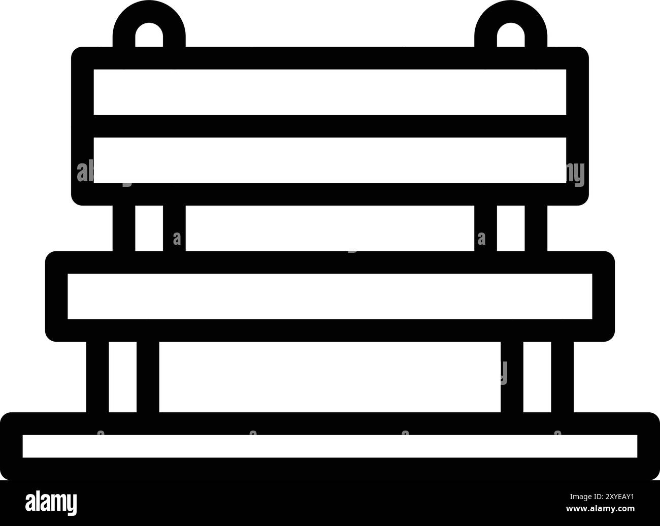 Bench design outdoor Black and White Stock Photos & Images - Alamy