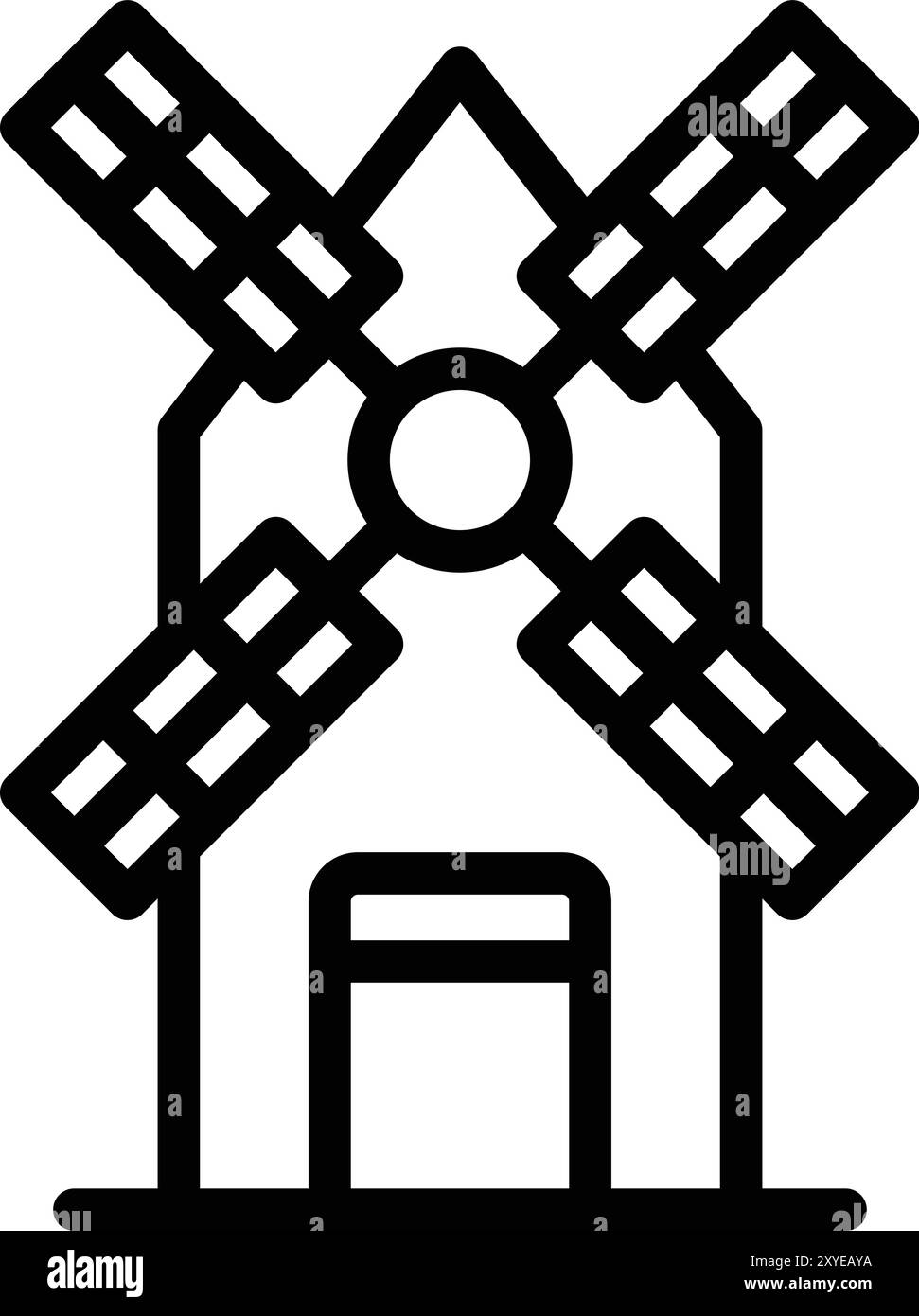 Windmill icon simple style Black and White Stock Photos & Images - Alamy