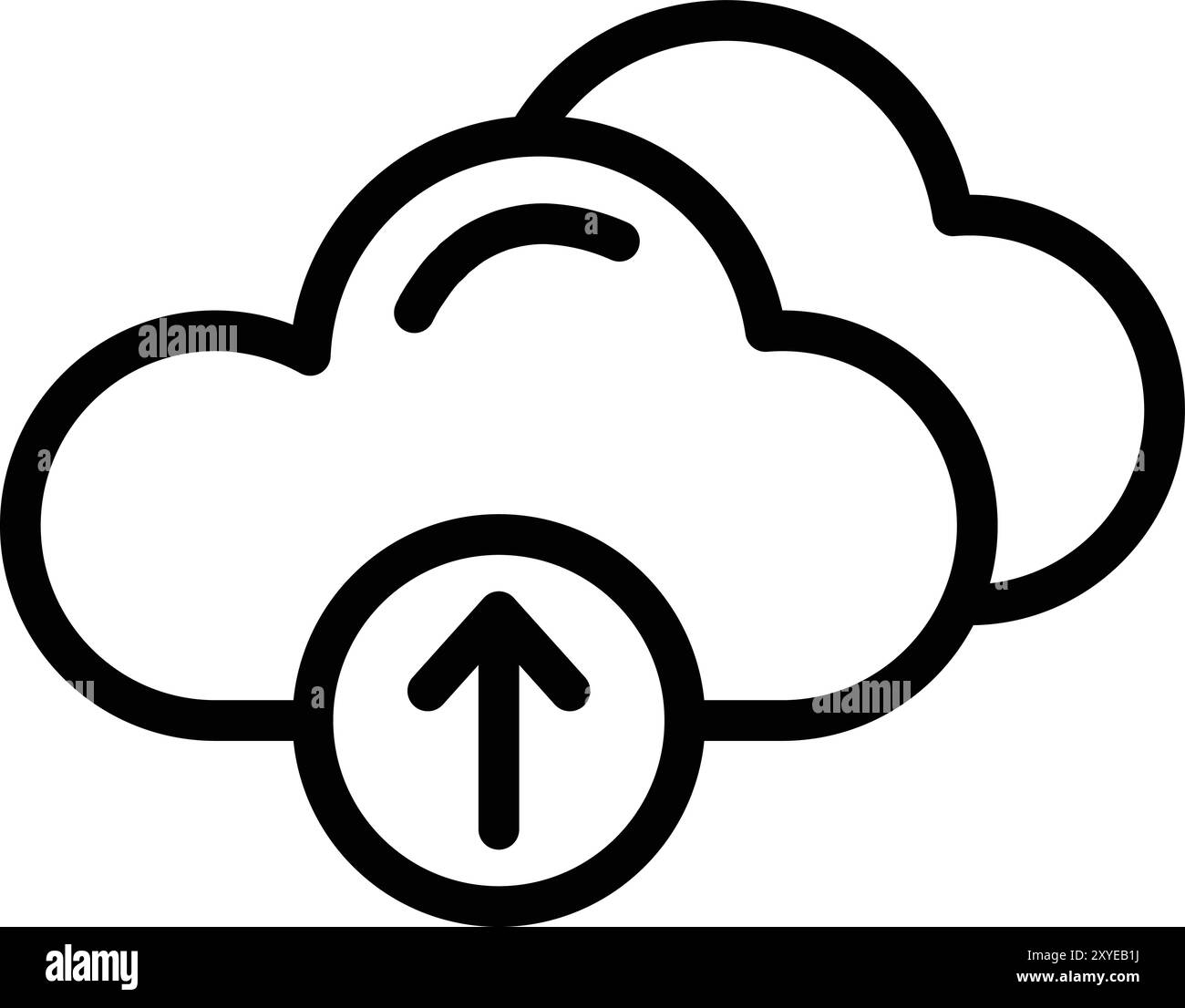 Editable cloud vectors hi-res stock photography and images - Alamy