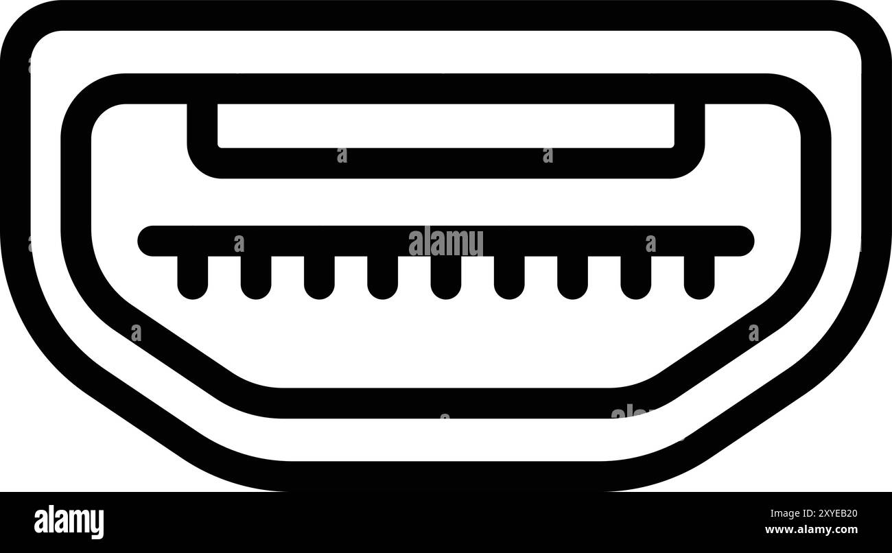 Usb port logo Black and White Stock Photos & Images - Alamy