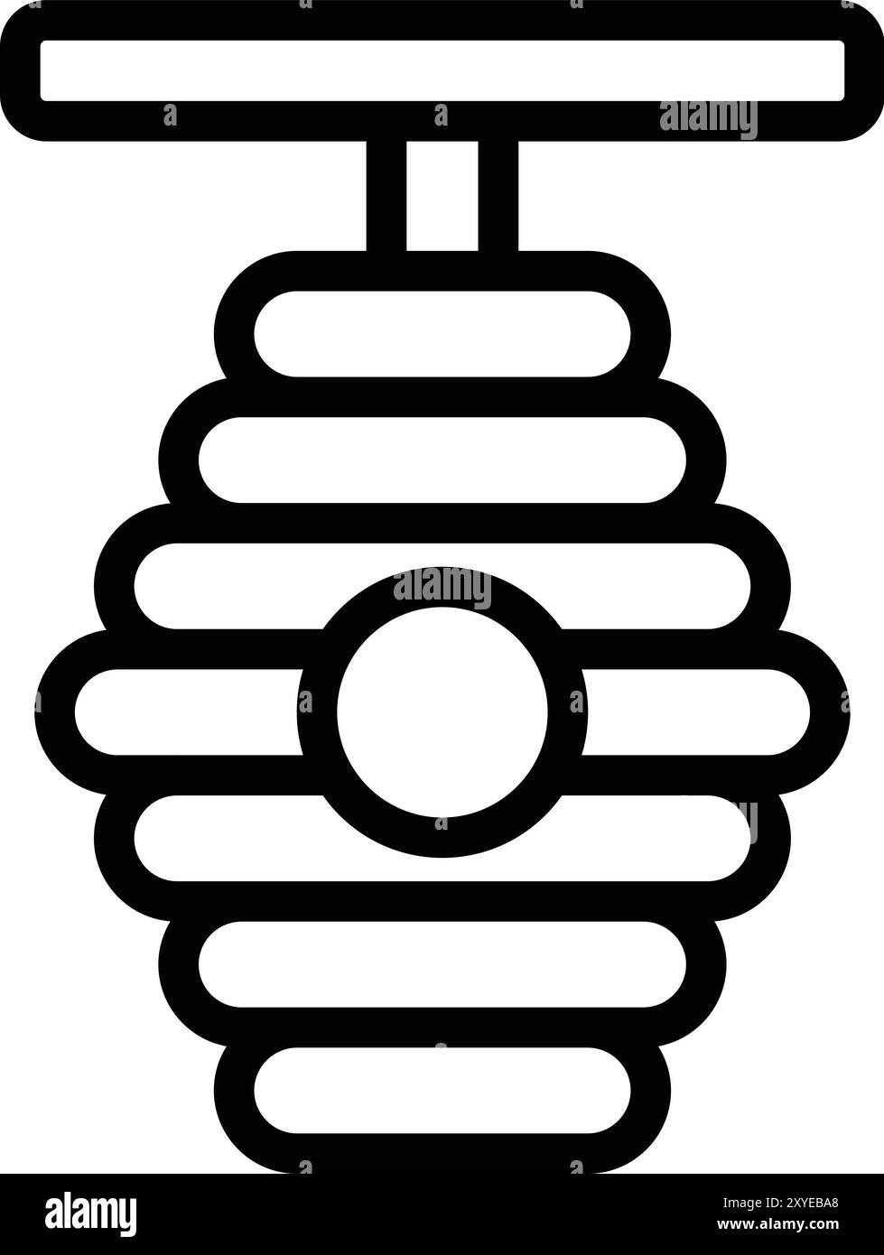 Beehive Vector Icon Design Illustration Stock Vector Image & Art - Alamy