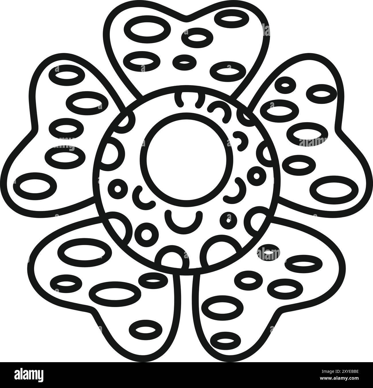 Exotic flower head with spotted petals spreading its scent in the ...