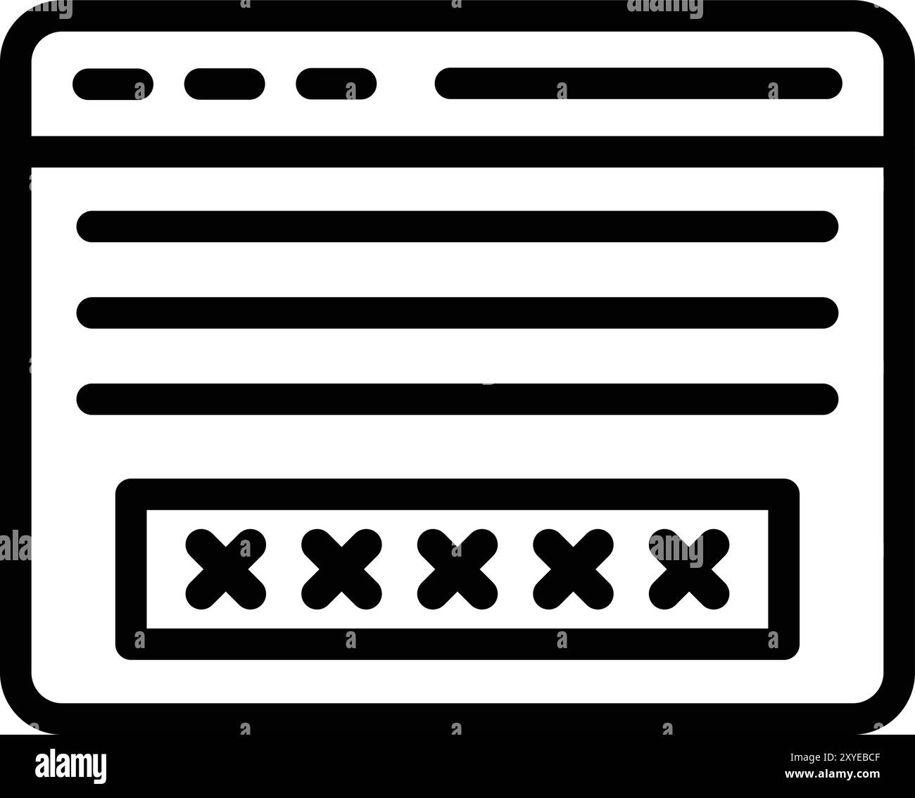 Login simple vector icon Cut Out Stock Images & Pictures - Alamy