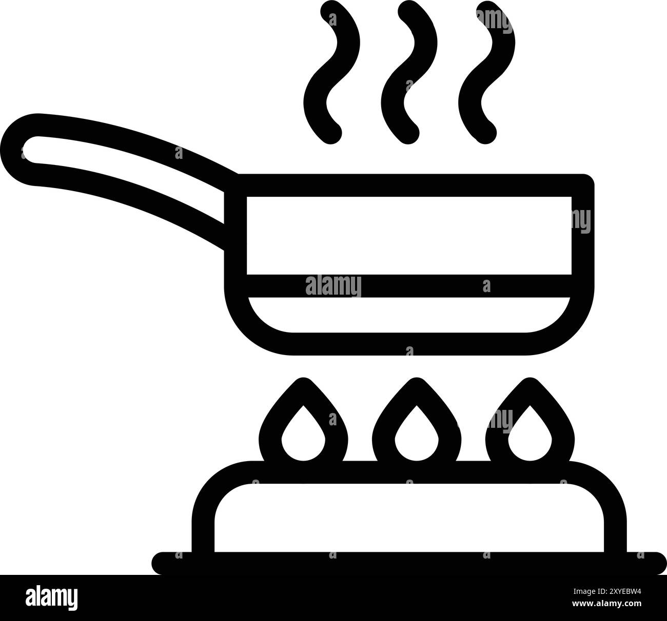Frying Pan Vector Icon Design Illustration Stock Vector Image And Art Alamy