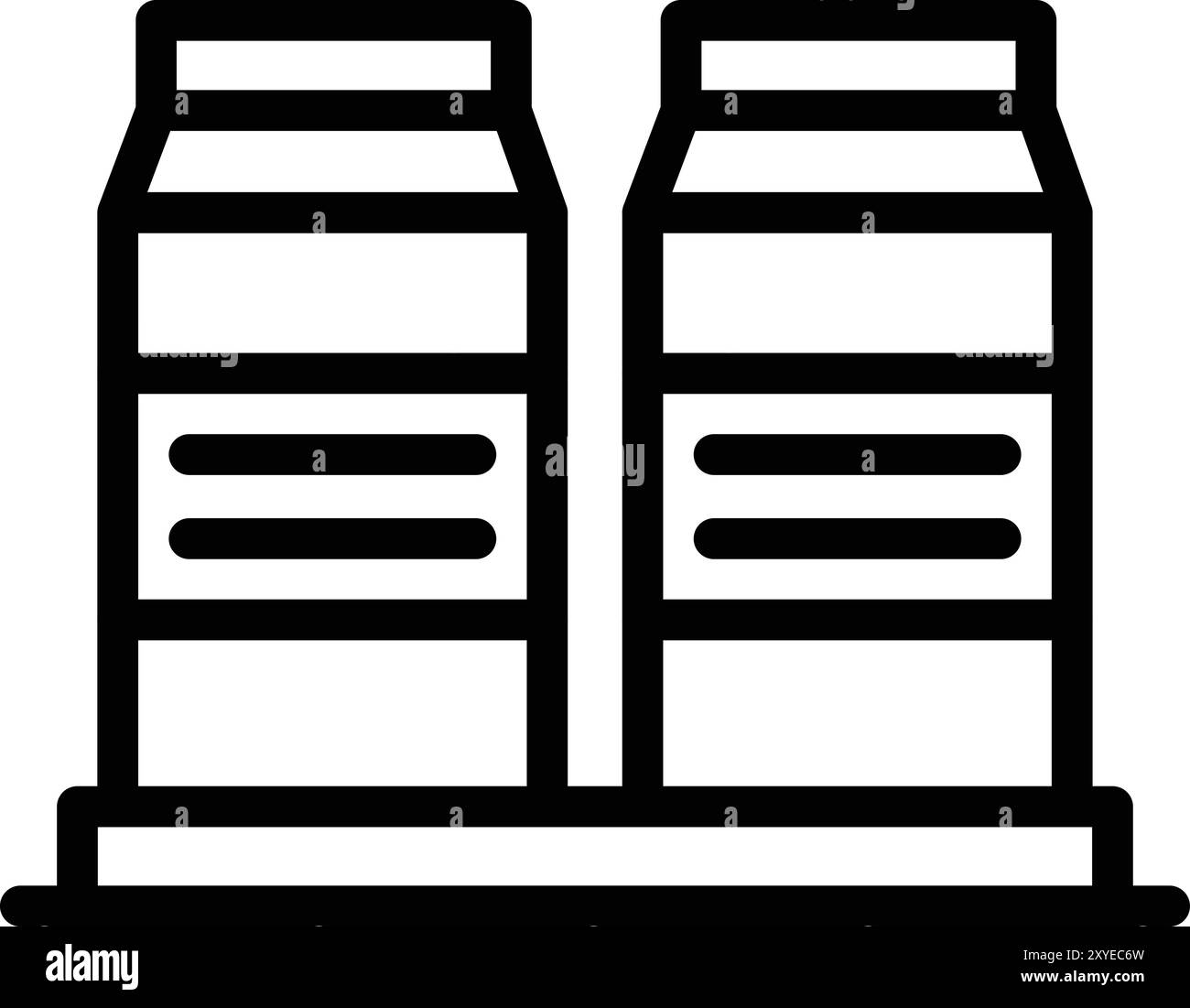 Milk carton Stock Vector Images - Alamy