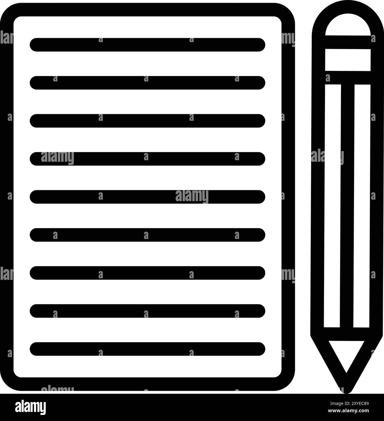 Contract icon image Black and White Stock Photos & Images - Alamy