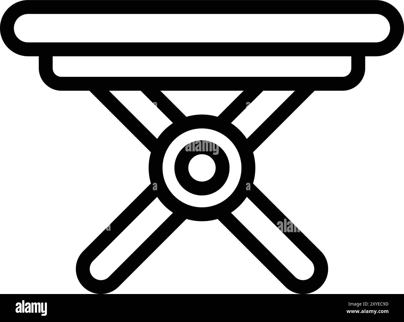 Folding table isolated Stock Vector Images - Alamy