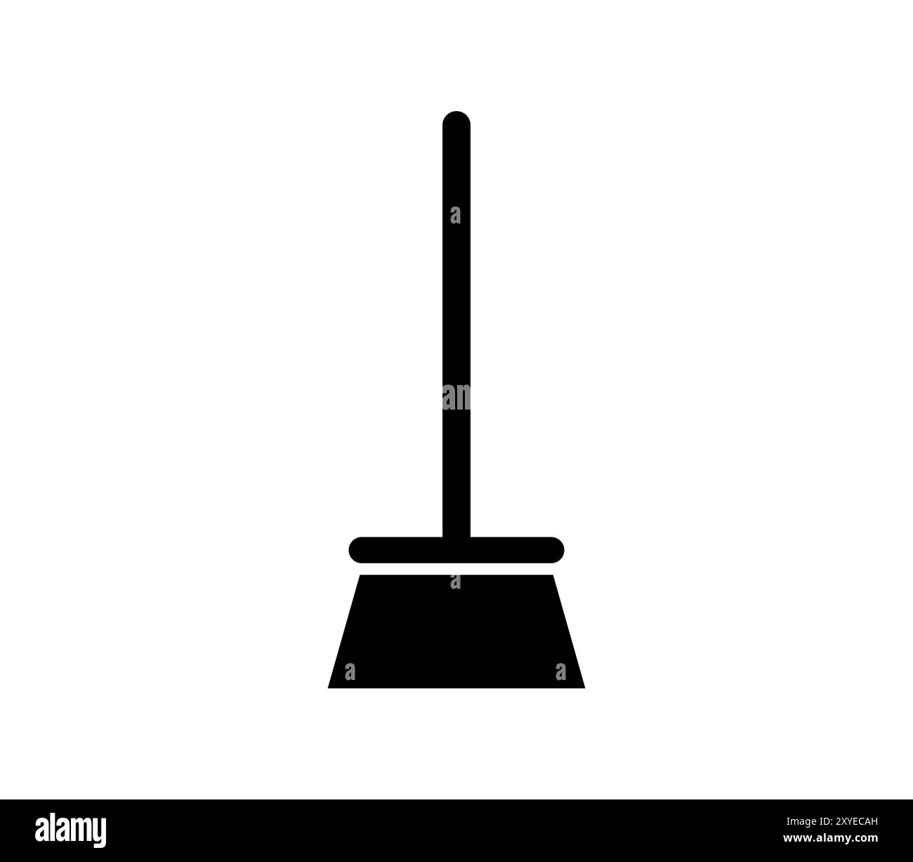 Broom icon illustrated in vector on white background Stock Photo - Alamy