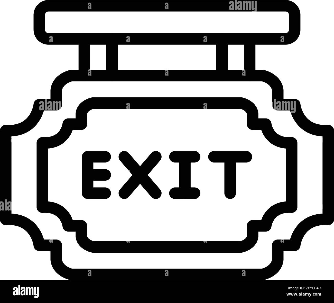 Exit Vector Icon Design Illustration Stock Vector Image & Art - Alamy