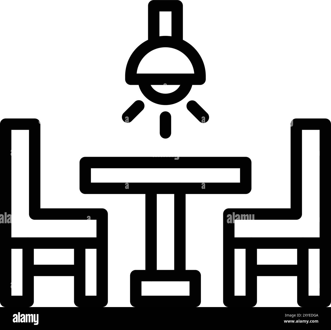 Dining table vector vectors Black and White Stock Photos & Images - Alamy