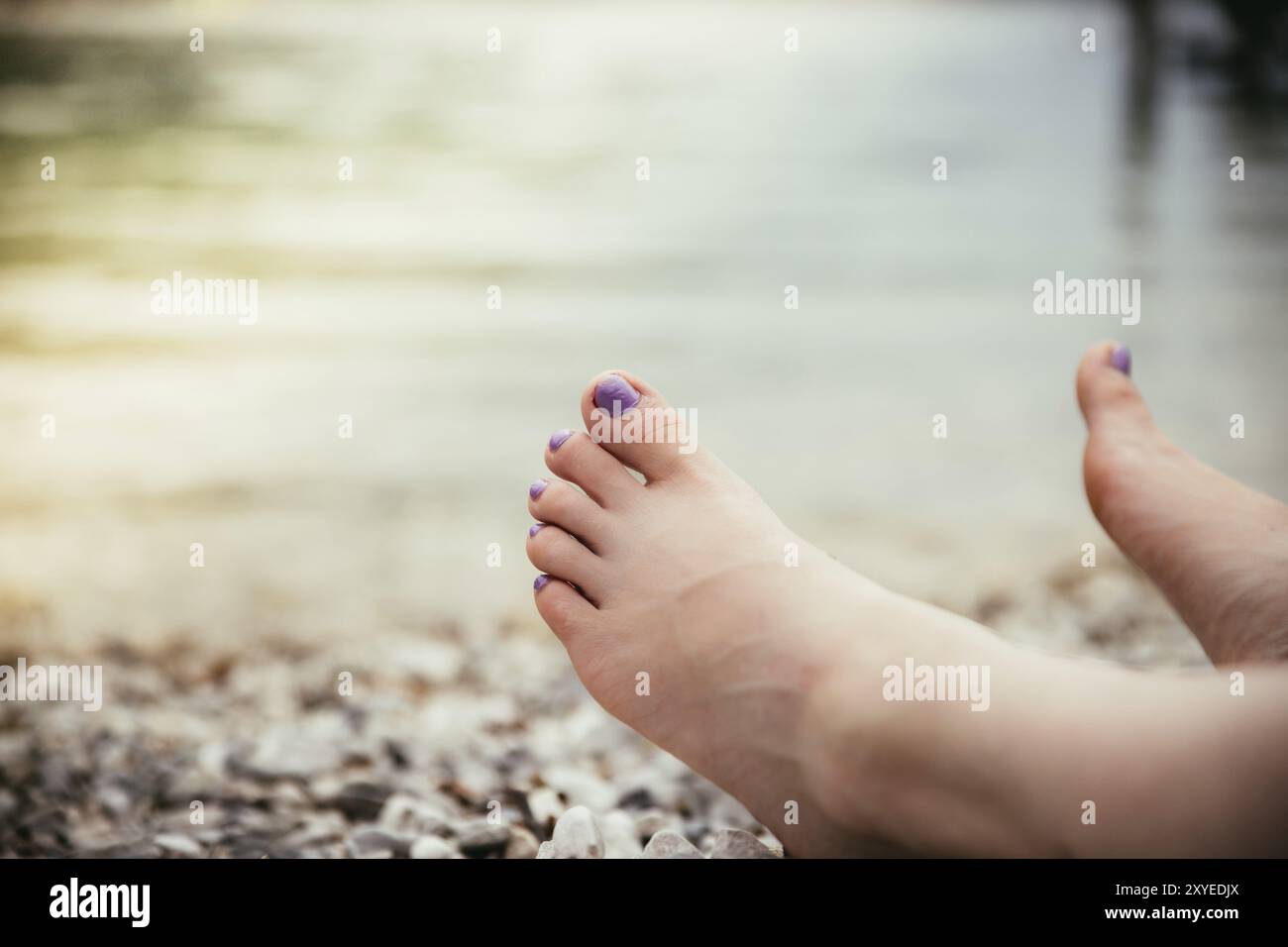 Purple feet hi-res stock photography and images - Alamy