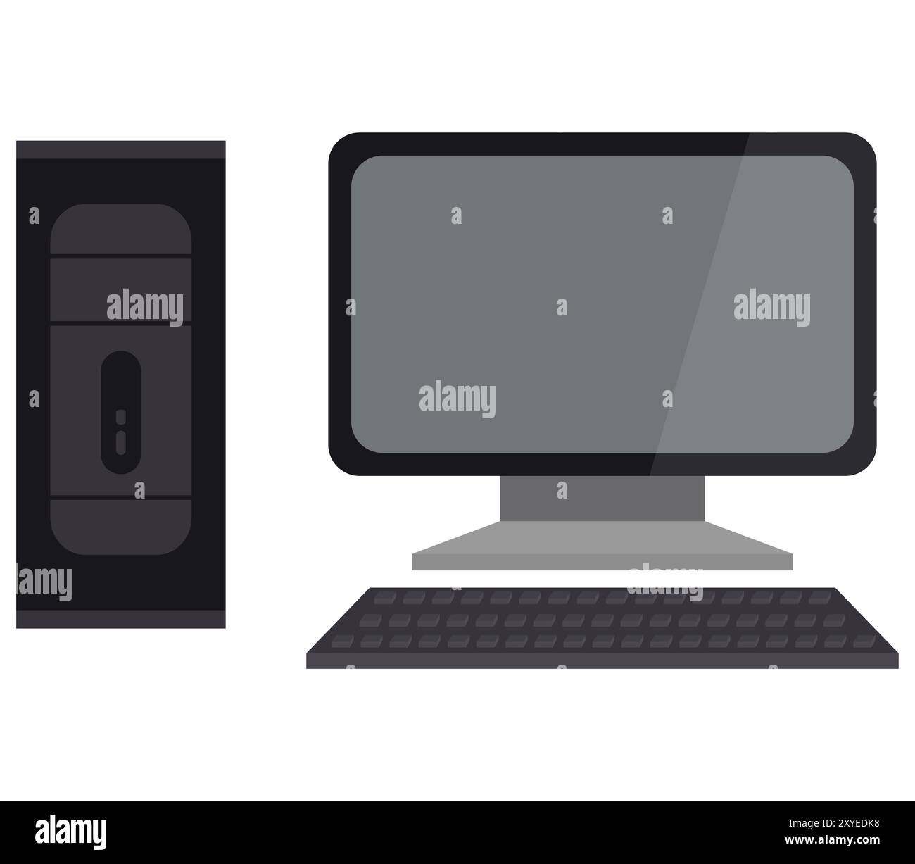 Computer icon illustrated in vector on white background Stock Photo - Alamy