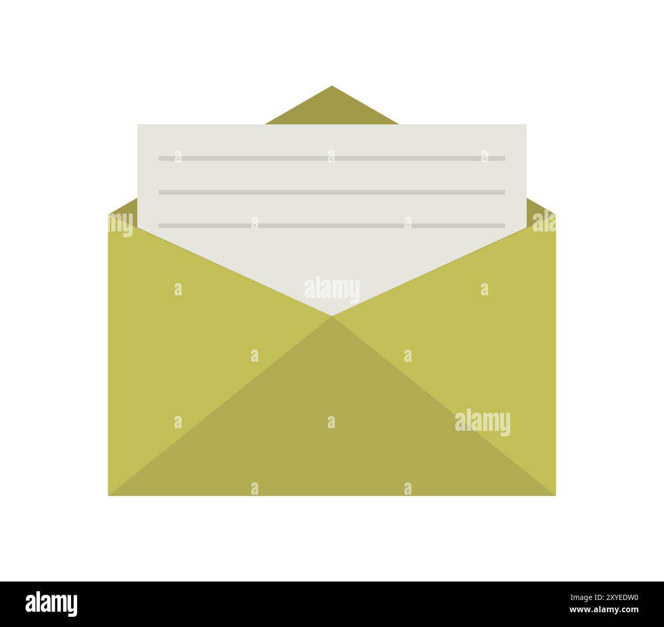 Message icon illustrated on white background Stock Photo - Alamy