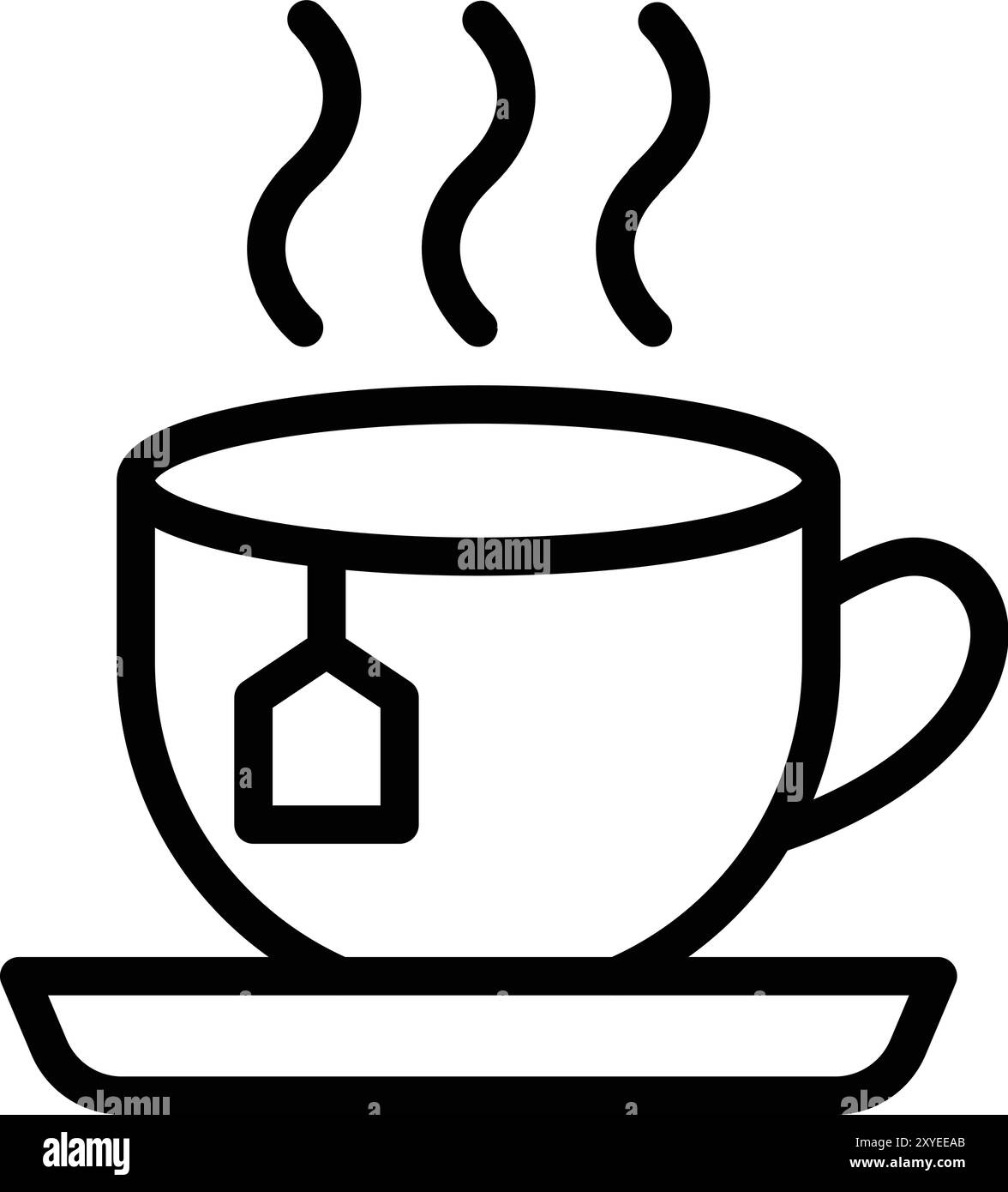 Editable tea cup icons hi-res stock photography and images - Alamy