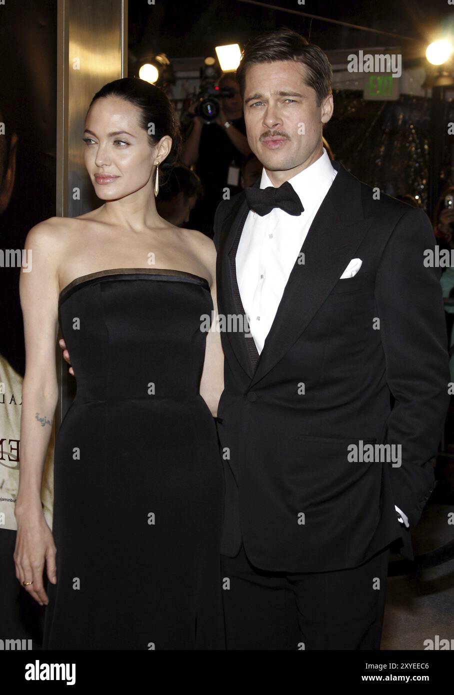 Brad Pitt and Angelina Jolie at the Los Angeles premiere of 'The ...