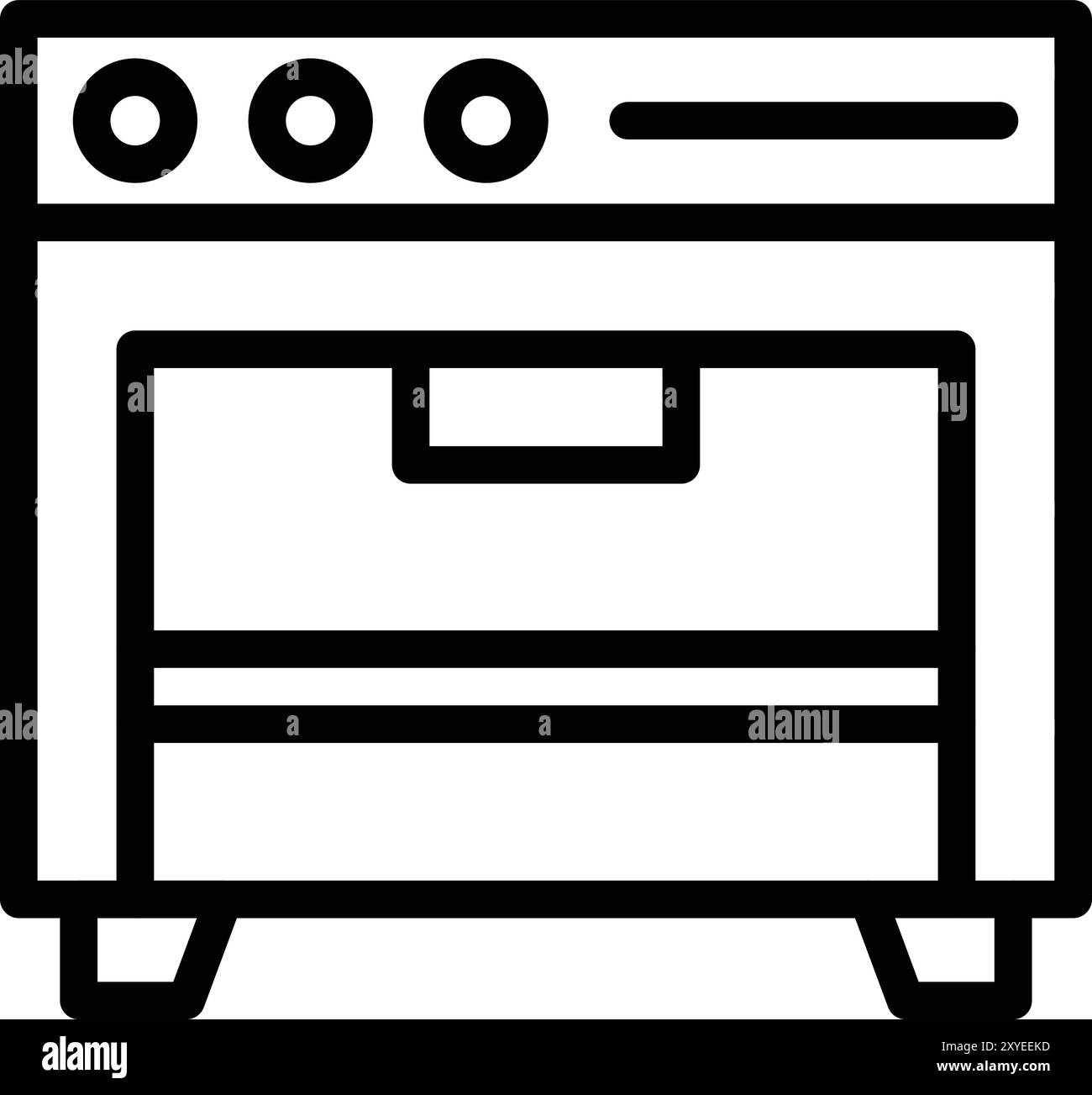 Cooking Stove Vector Icon Design Illustration Stock Vector Image & Art ...