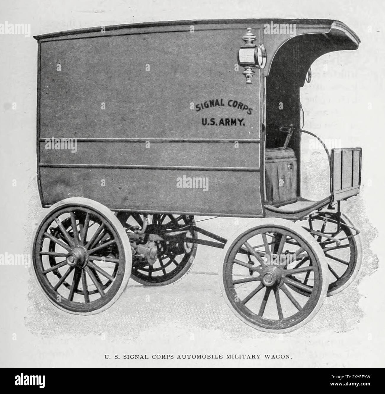 U. S. SIGNAL CORPS AUTOMOBILE MILITARY WAGON. from the Article ...